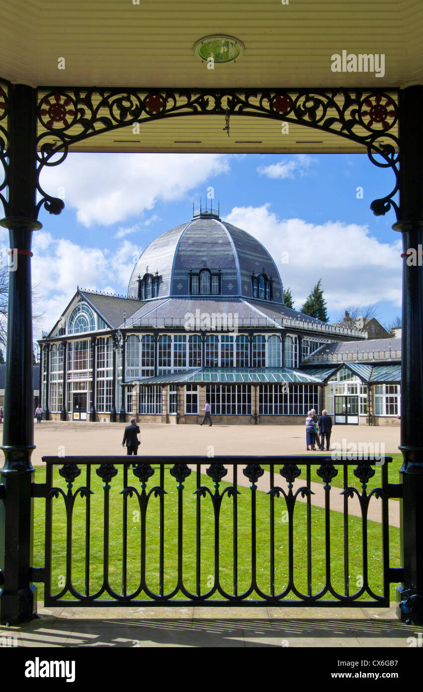 The Octagon dome and Conservatory from the bandstand in Pavillion ...