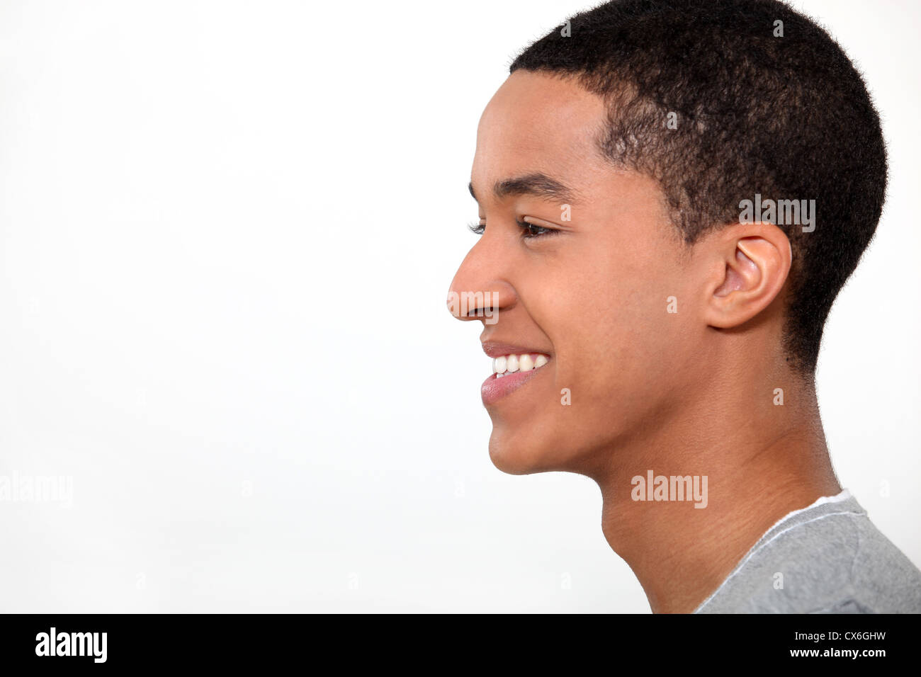Head-shot of man on white background Stock Photo - Alamy