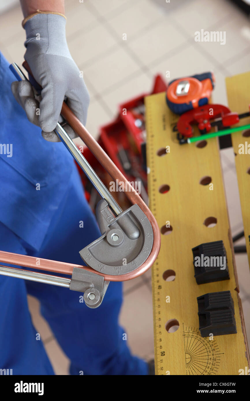 hands of blue collar at work Stock Photo - Alamy