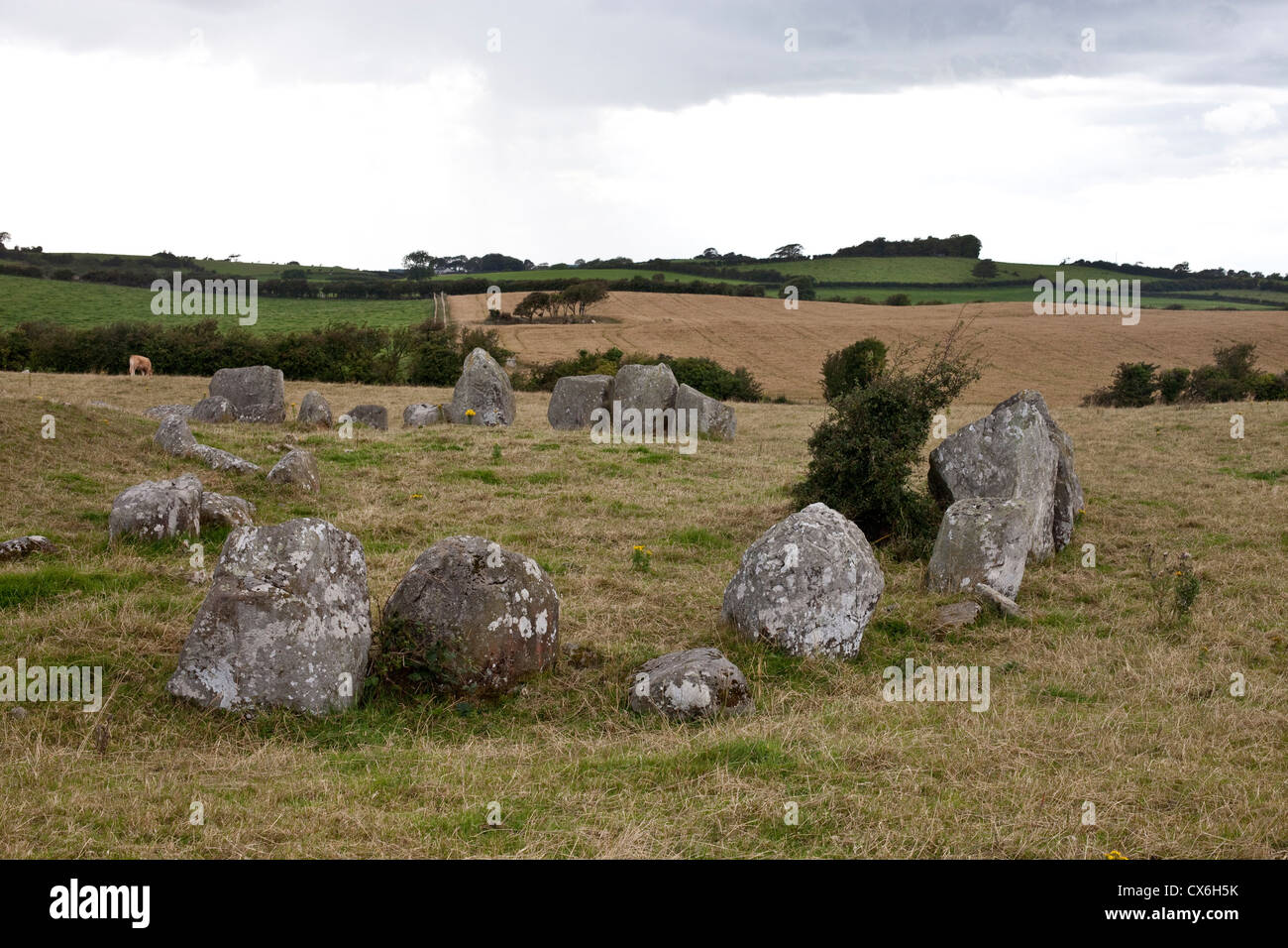 Ballynoe Stone Circle, Lecale Peninsula, County Down, Northern Ireland ...