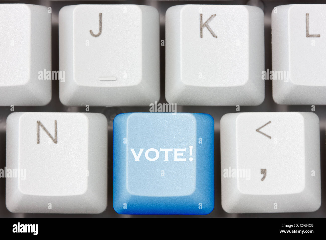 election concept with vote key showing polling or voting Stock Photo ...