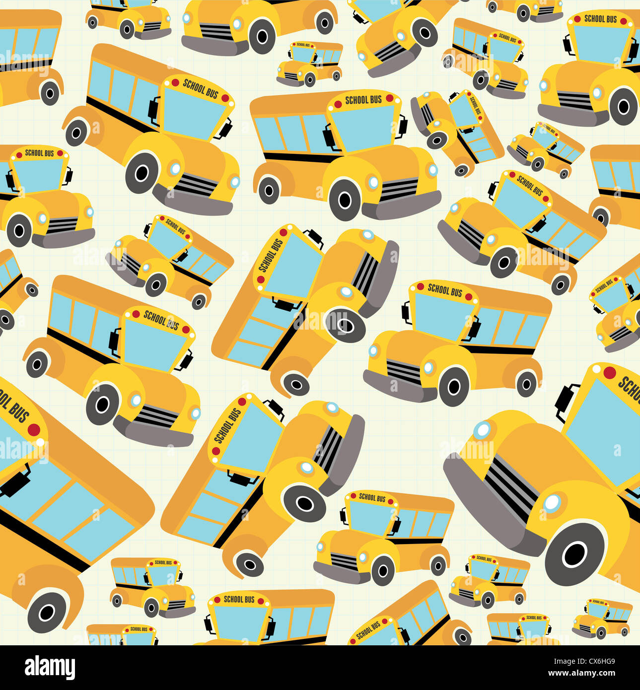 School bus pattern illustration background. Vector illustration layered ...
