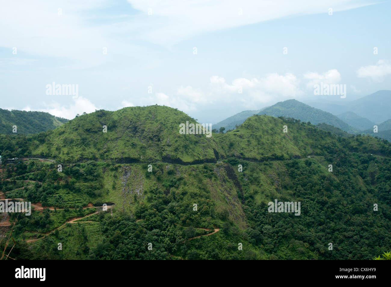 Road through hills, South India Stock Photo - Alamy