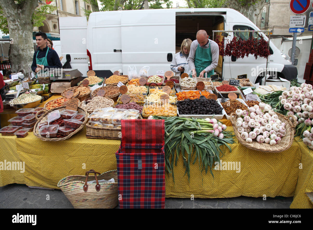 St Remy Market Stock Photo - Alamy