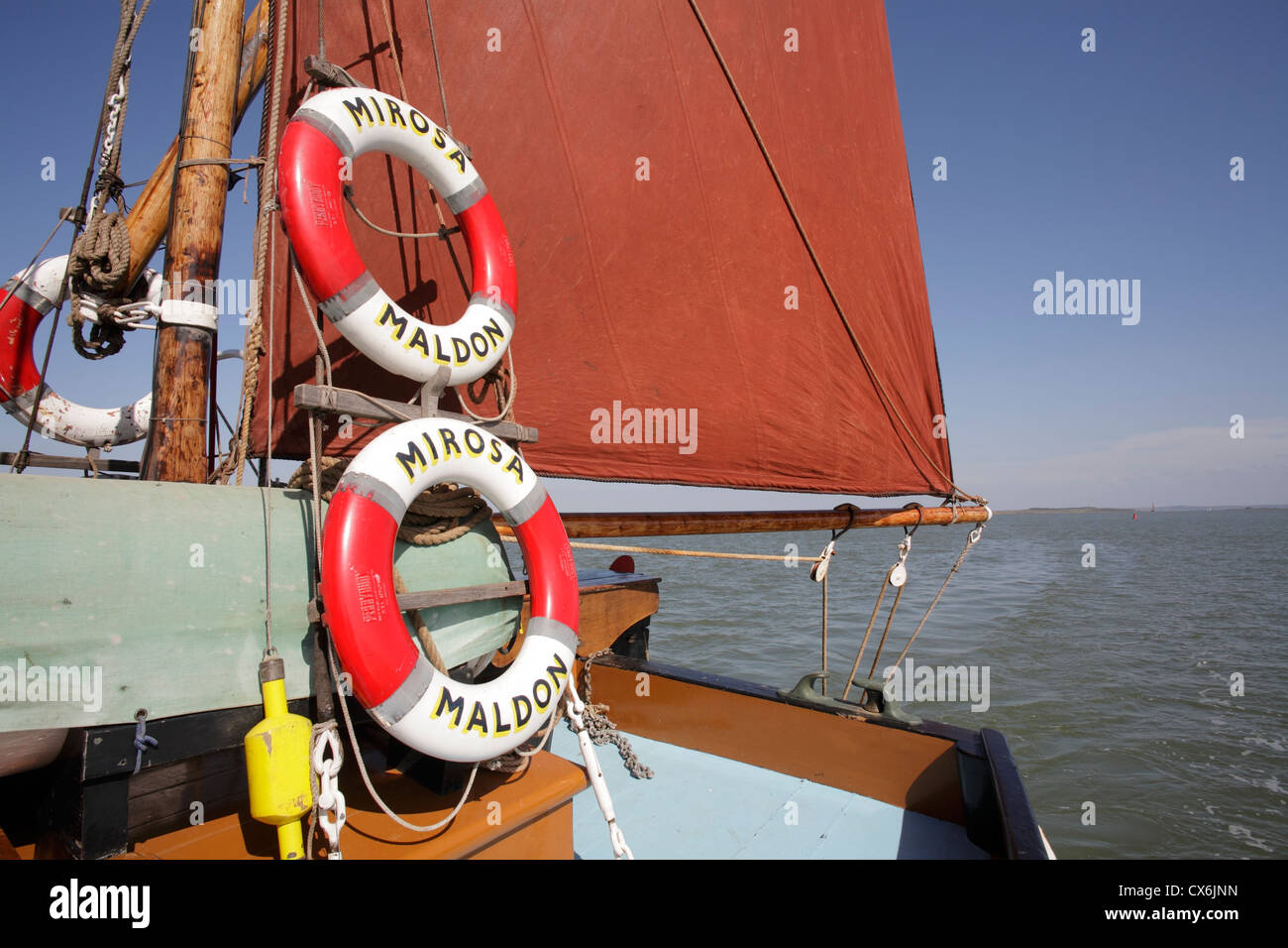 Thames sailing barge Mirosa Stock Photo - Alamy