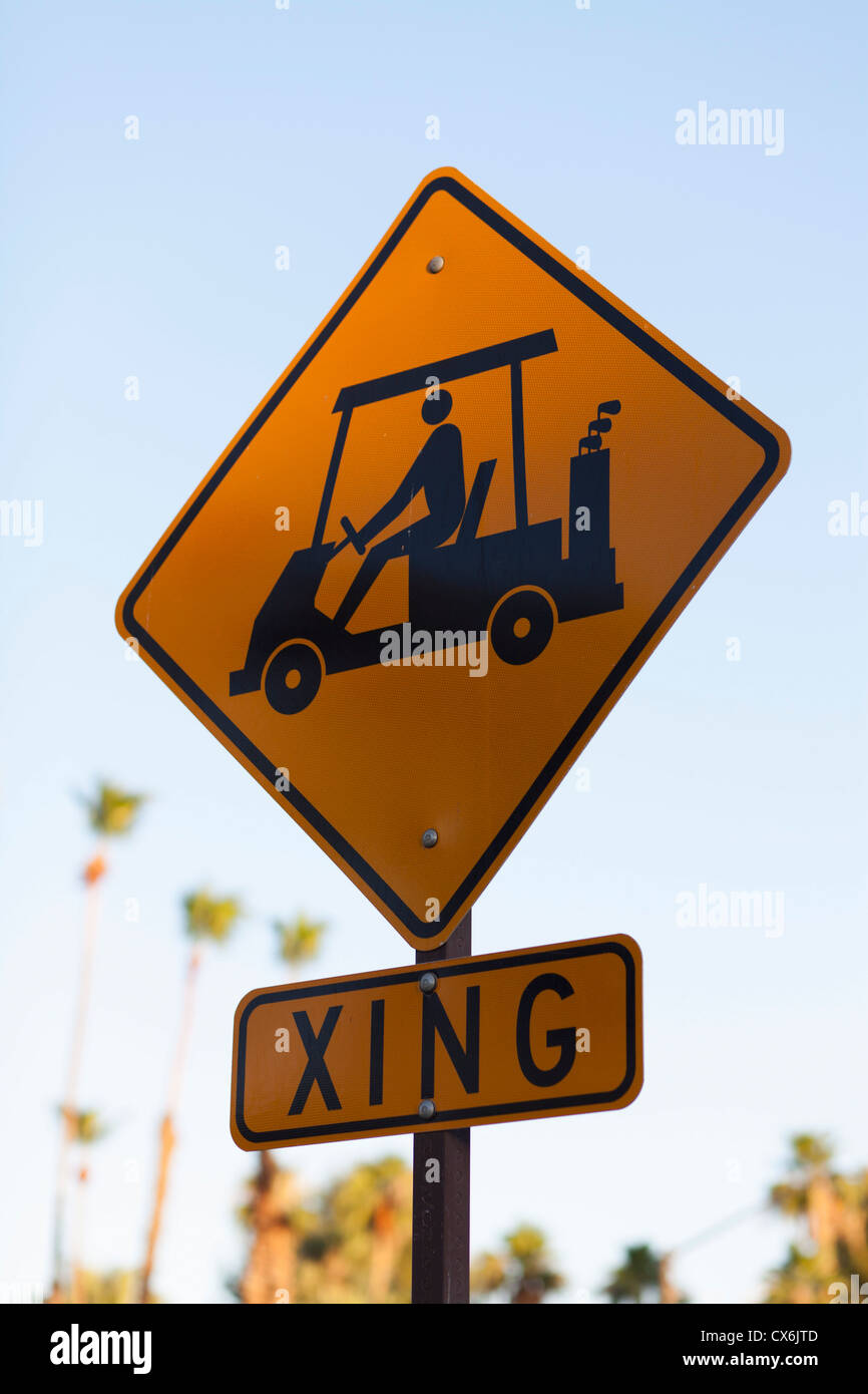 Golf course warning sign hi-res stock photography and images - Alamy