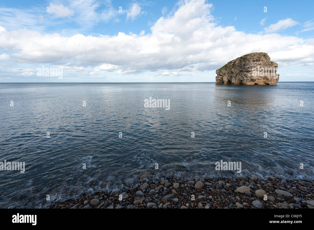 The coast sea and rocks at Marsden Bay near Whitburn County Durham ...