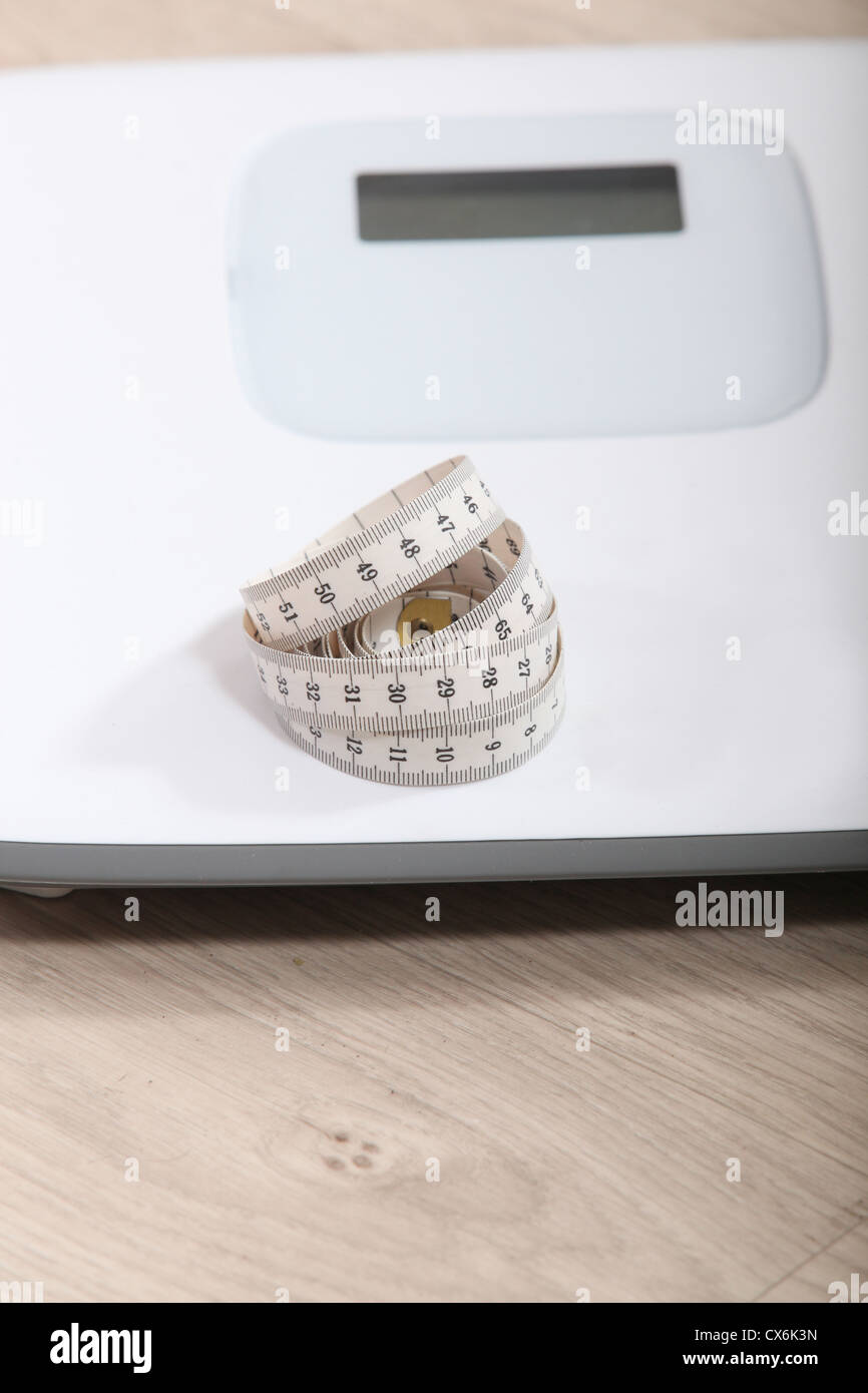 meter on a weight scale Stock Photo - Alamy