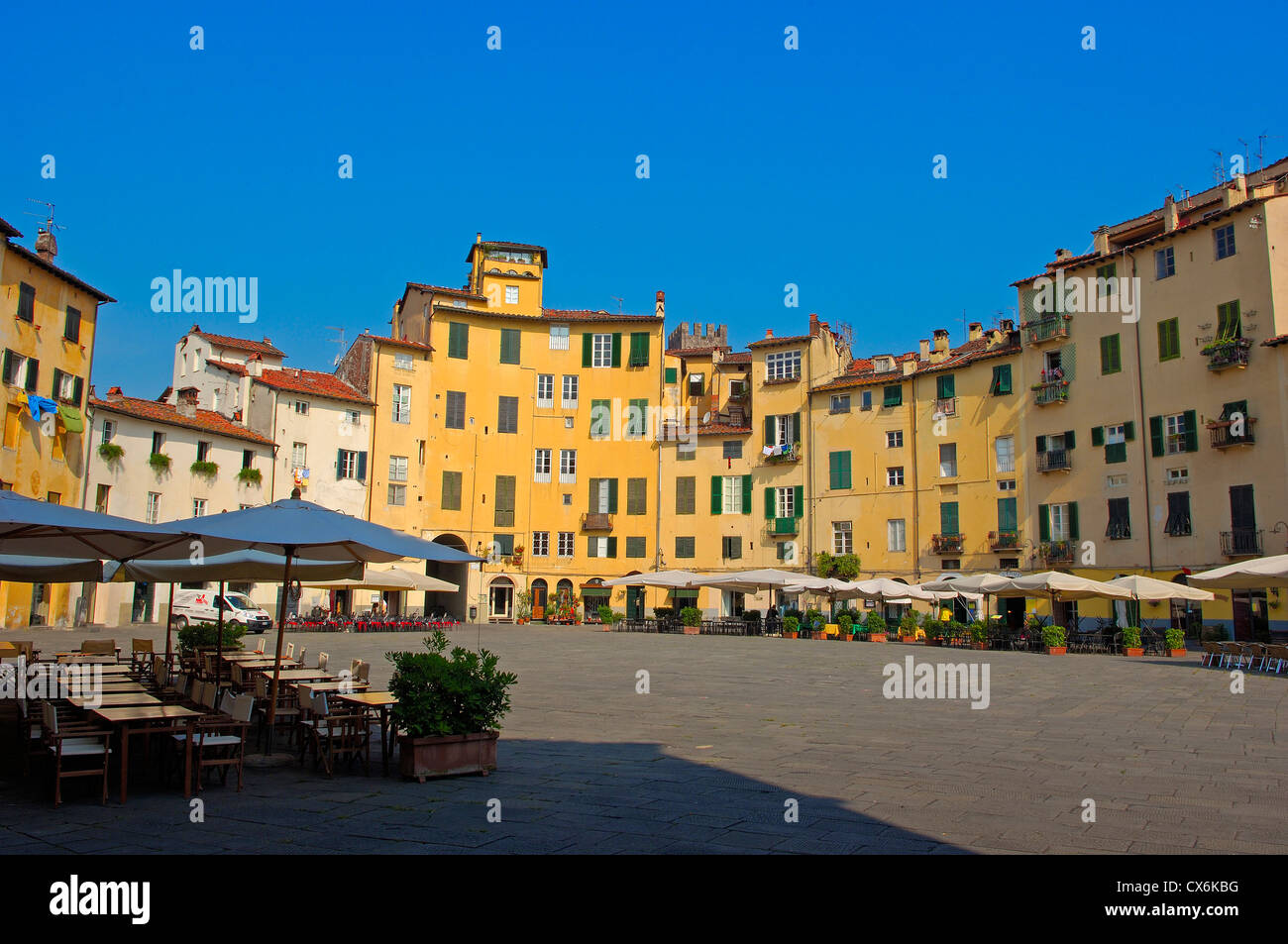 Lucca, Anfiteatro square, Piazza Anfiteatro, Tuscany, Italy, Europe ...