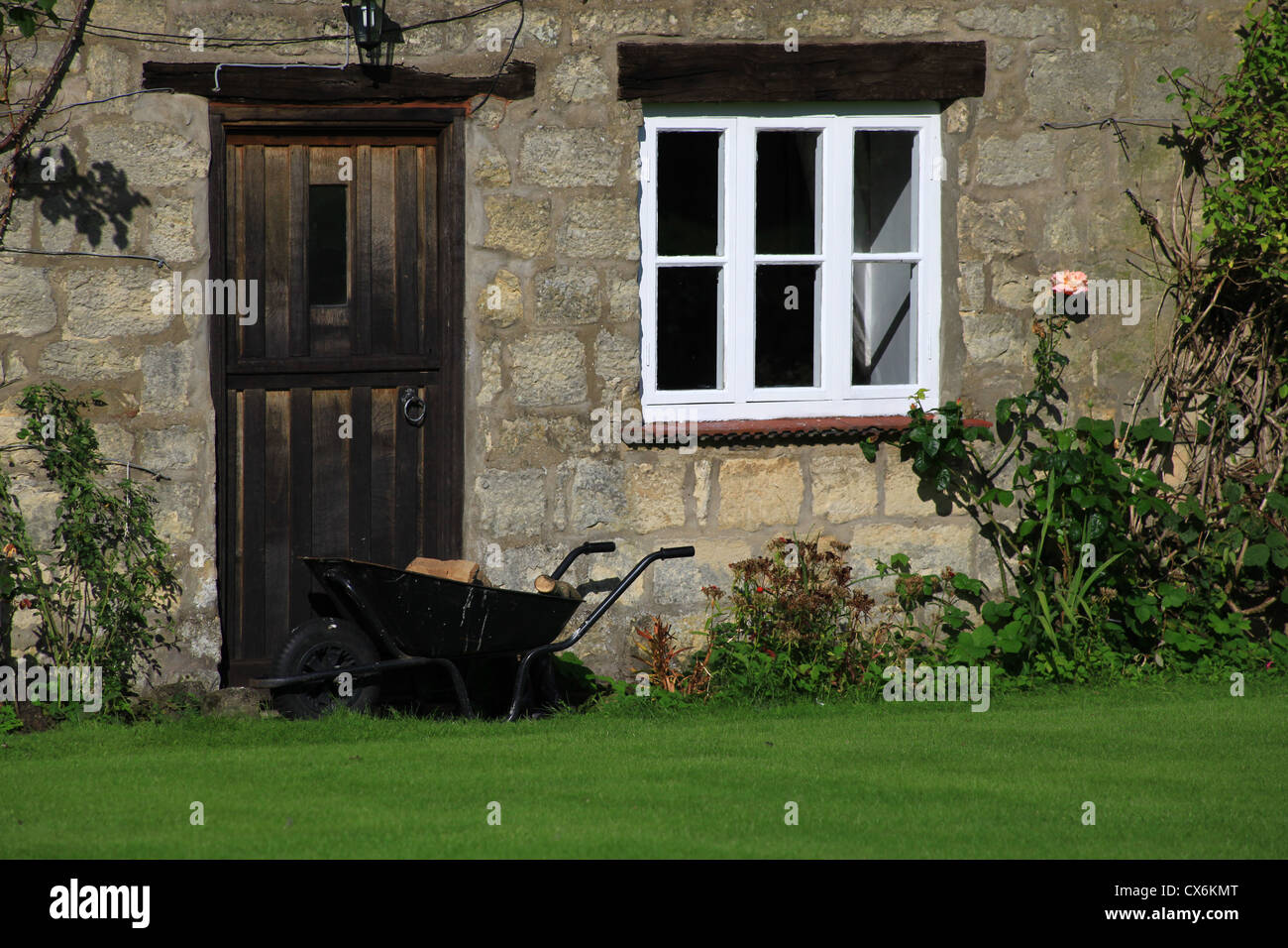 cottage window and door Stock Photo - Alamy