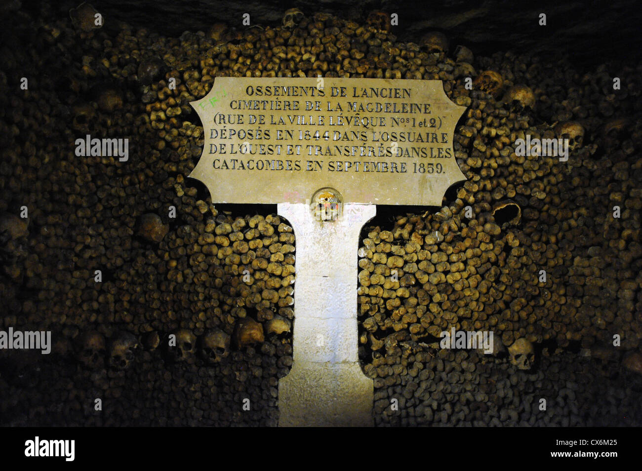 Inside the catacombs of Paris, where thousands of bones and skulls from ...