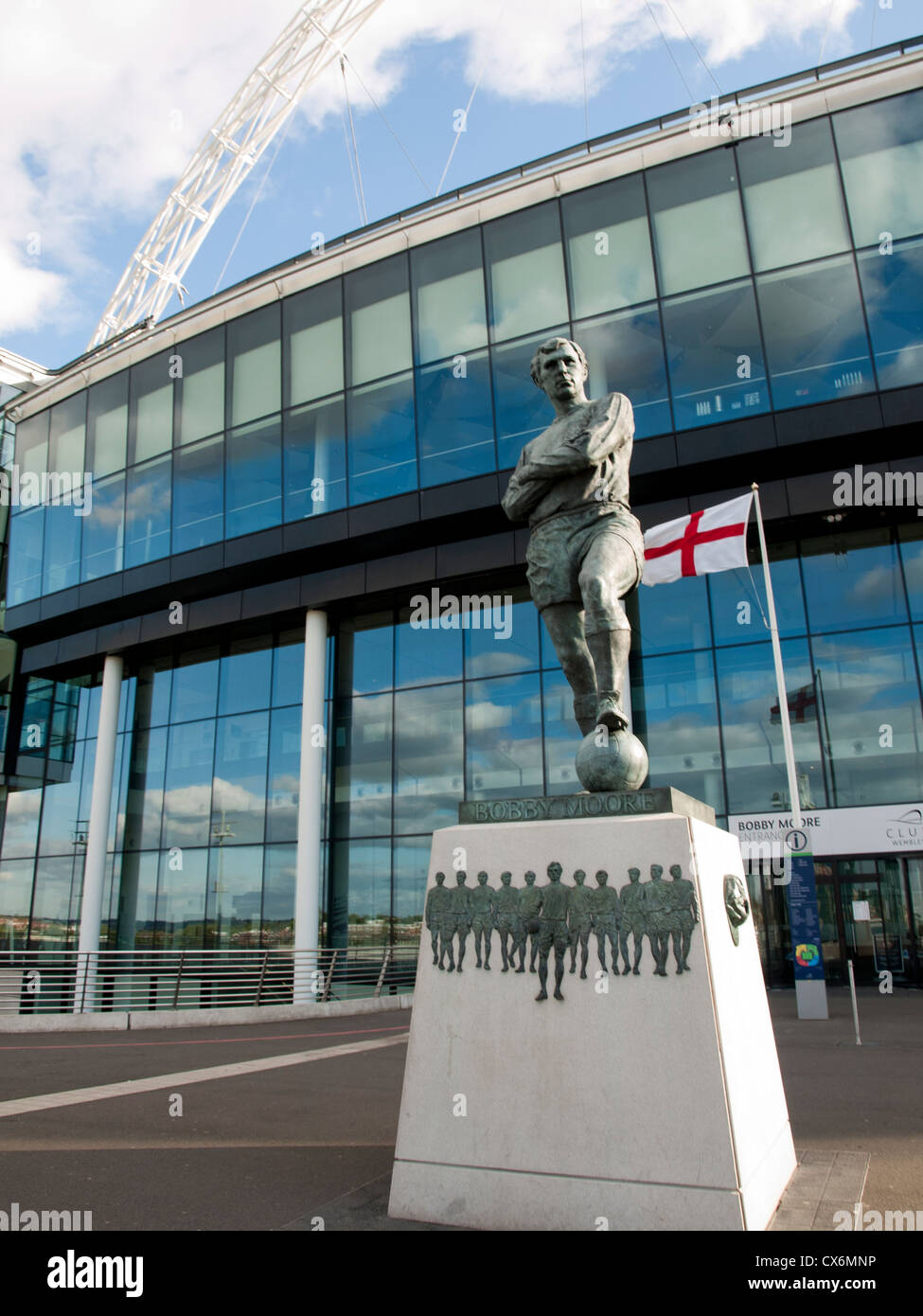 Detail of Wembley Stadium on Level 1 concourse showing the Bobby Moore ...