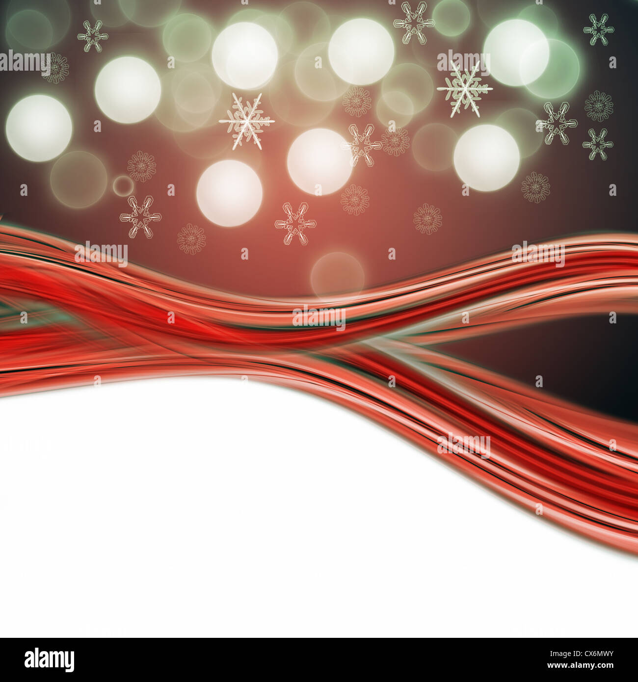 Fantastic Christmas wave design with snowflakes and space for your text ...
