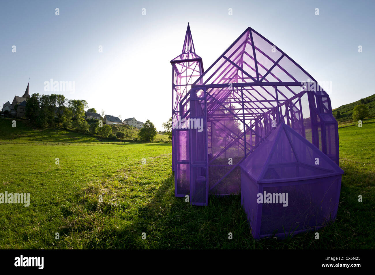 The Land Art work called "Duplication", made by François Tilly, the ...