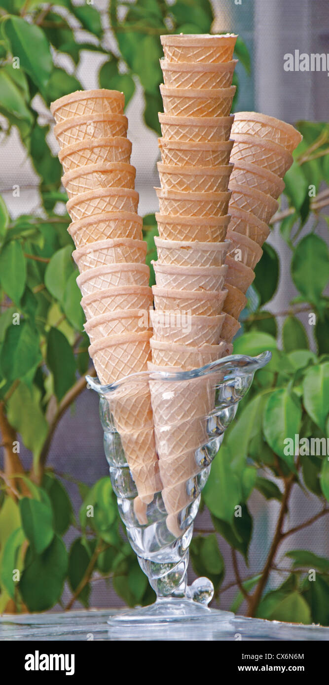 Ice cream wafer Stock Photo - Alamy