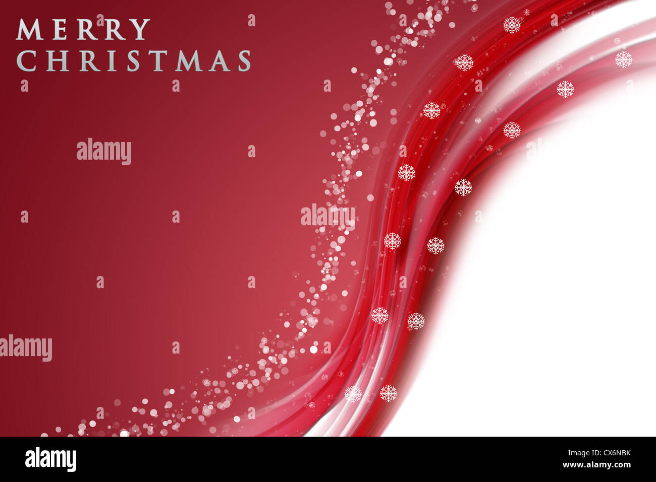 Fantastic Christmas wave design with snowflakes and space for your text ...