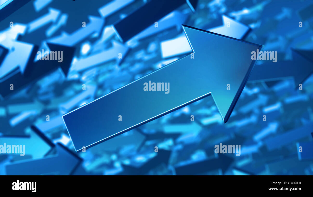 3D metallic array of arrows Stock Photo - Alamy