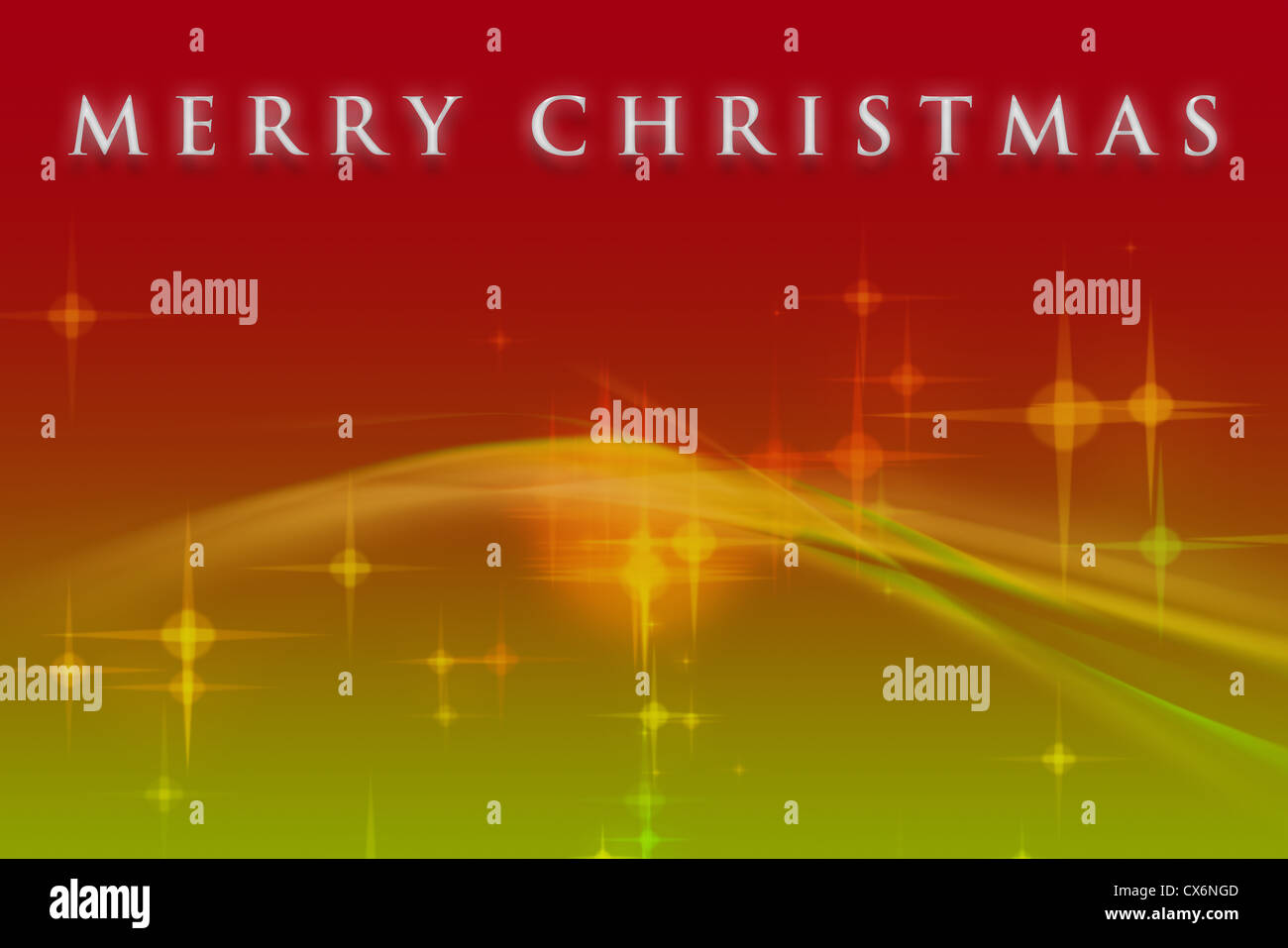 Fantastic Christmas wave design with glowing stars Stock Photo - Alamy