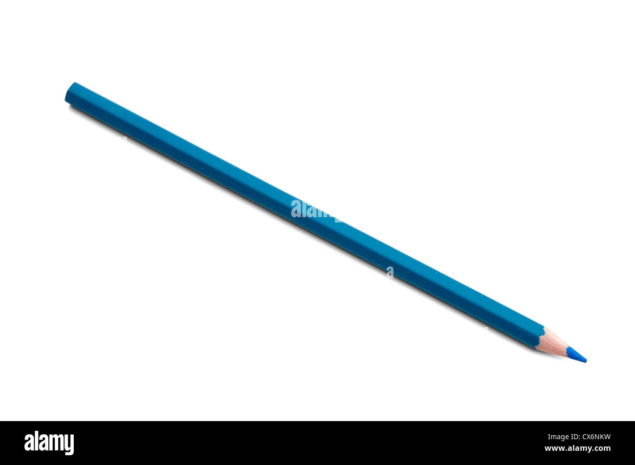 Colored Pencil - Blue Stock Photo - Alamy