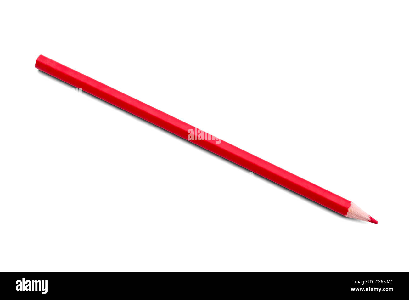 Colored Pencil - Red Stock Photo - Alamy