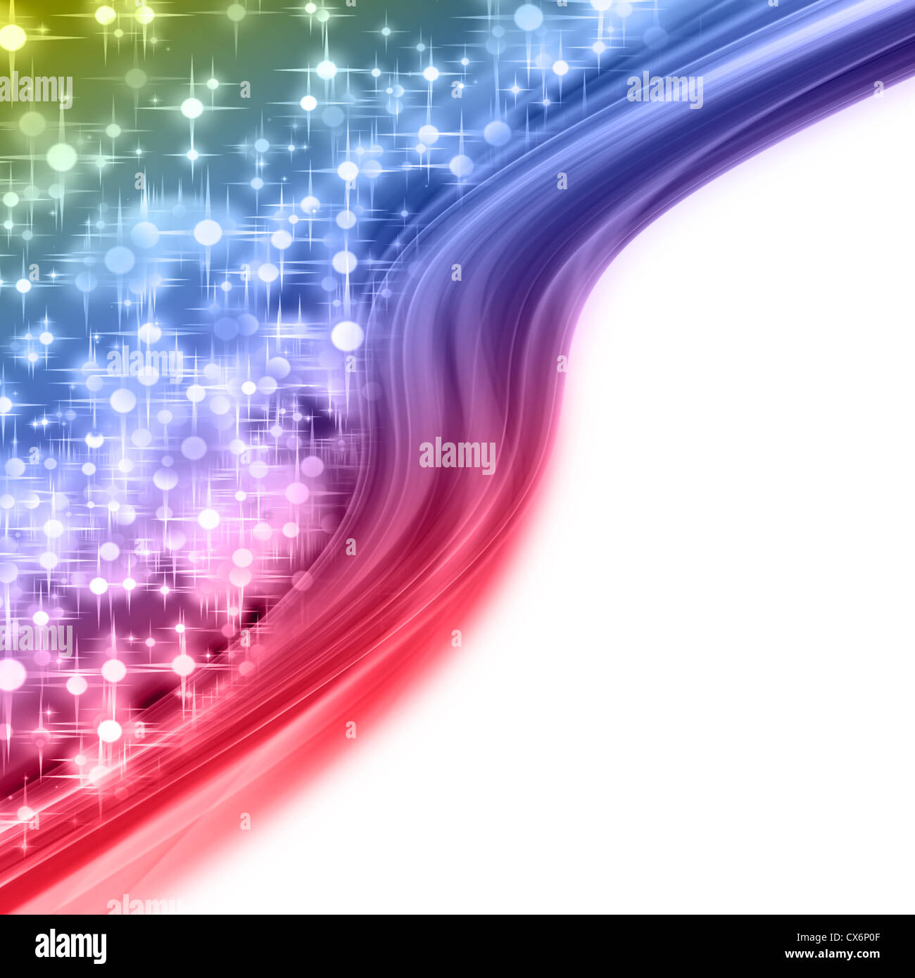 Fantastic Christmas wave design with glowing stars Stock Photo - Alamy