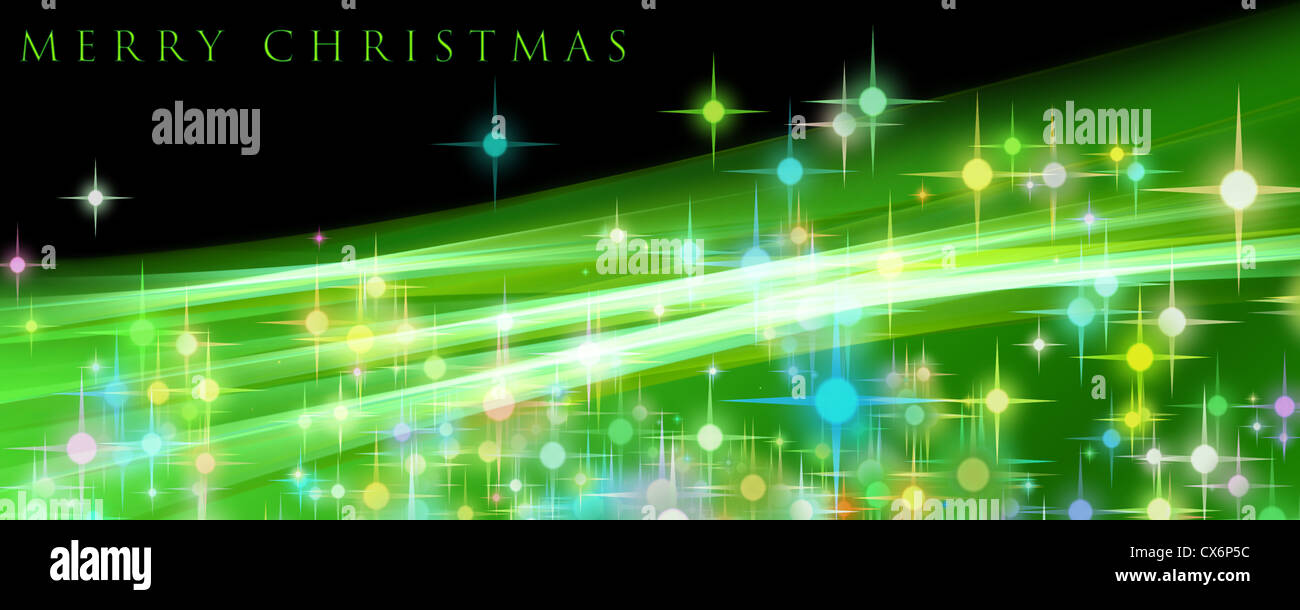 Fantastic Christmas wave design with glowing stars Stock Photo - Alamy