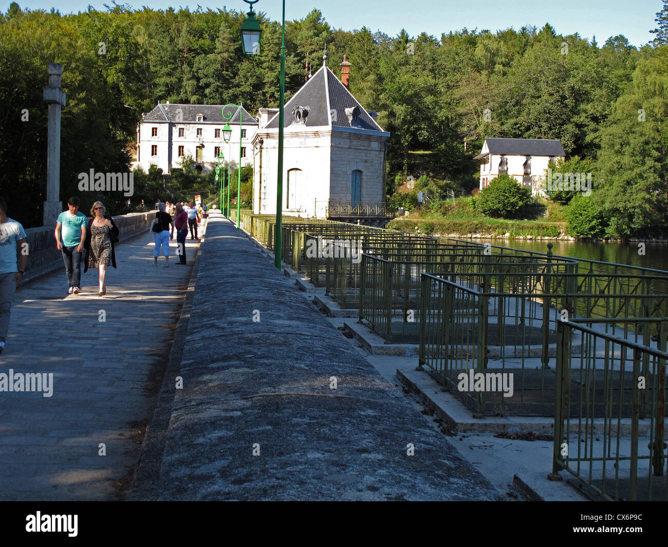 Dam of the lac des Settons,Morvan national park,Nievre,Bourgogne ...