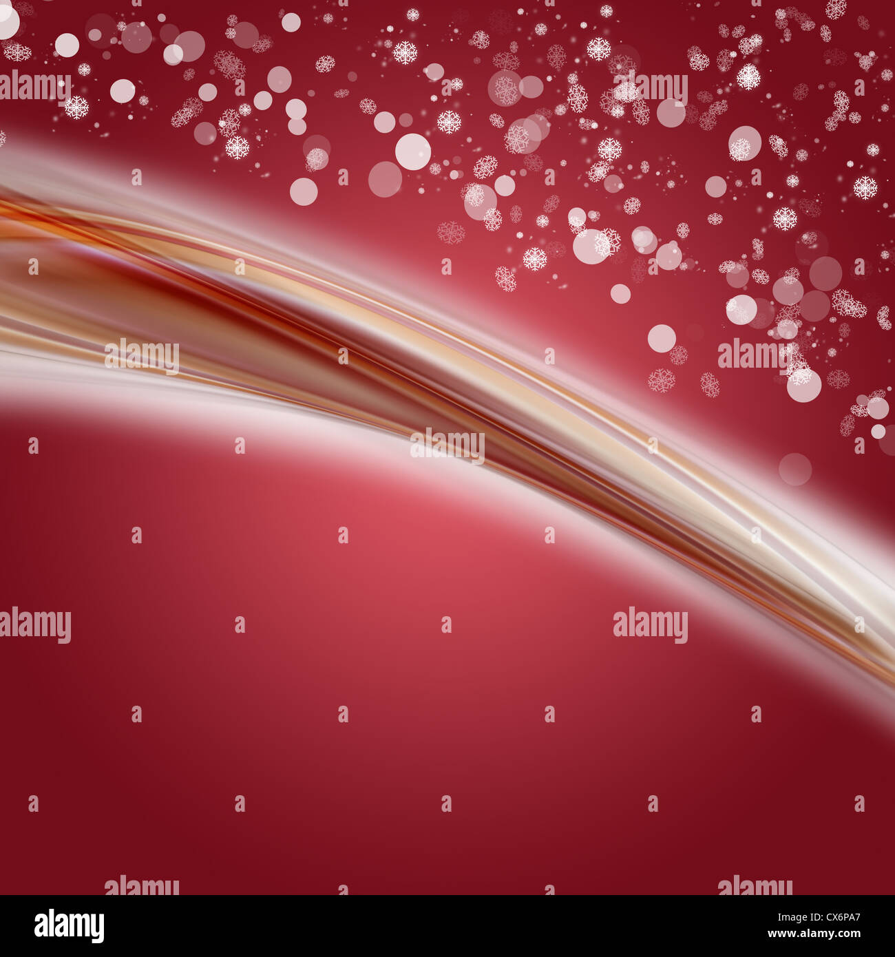 Fantastic Christmas wave design with snowflakes and space for your text ...