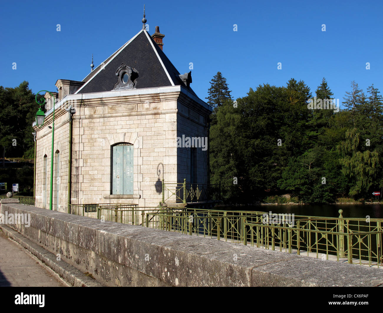 Dam of the lac des Settons,Morvan national park,Nievre,Bourgogne ...