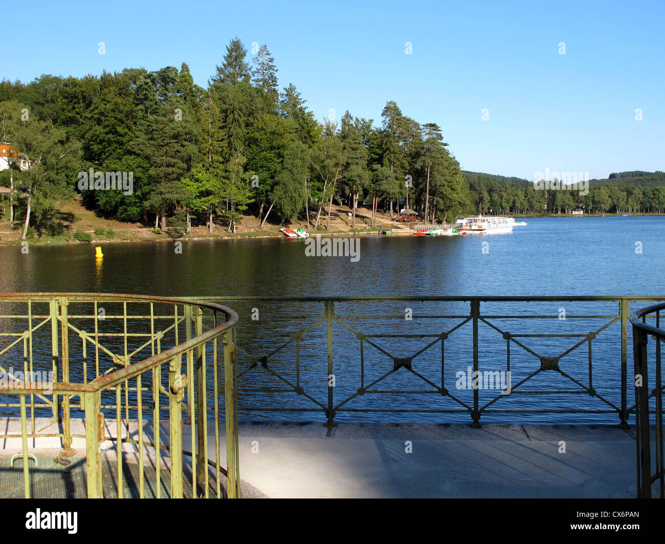 Dam of the lac des Settons,Morvan national park,Nievre,Bourgogne ...