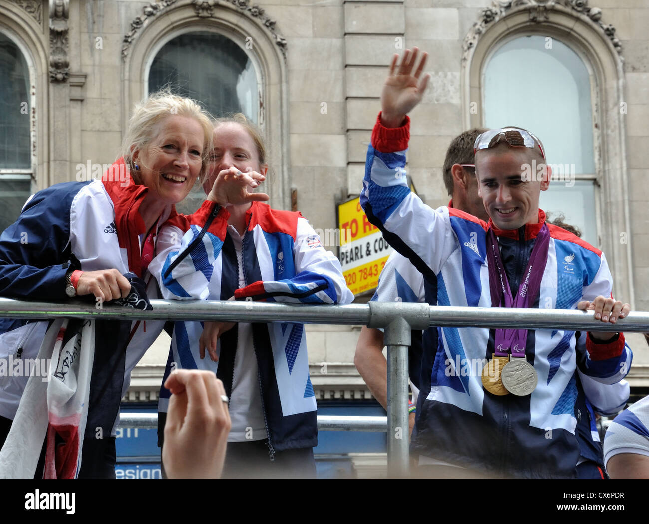 Lora Turnham (centre), Neil Fachie. Cycling. The London 2012 Medal ...