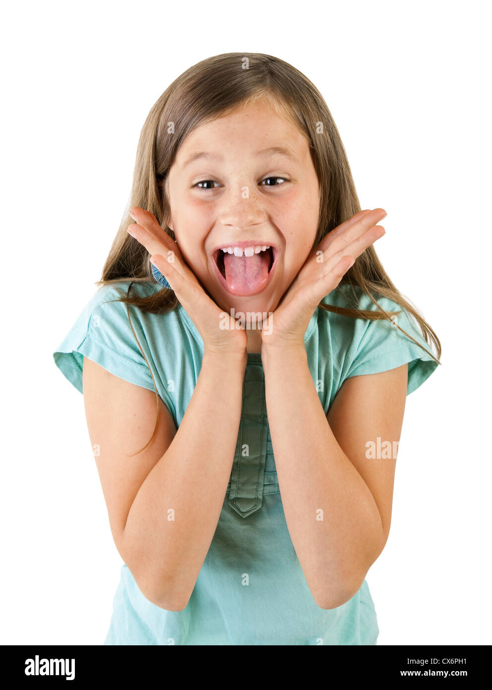 Shouting angry kid girl open hi-res stock photography and images - Alamy