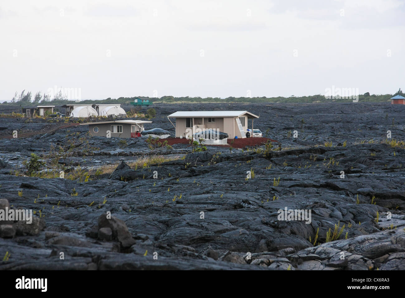 House after volcanic eruption hi-res stock photography and images - Alamy