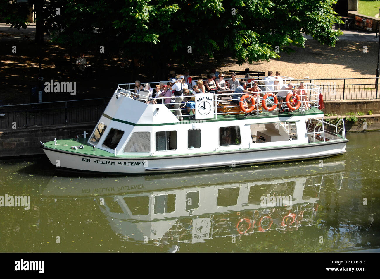 A boat trip on the river avon in Bath Somerset england UK Stock Photo ...