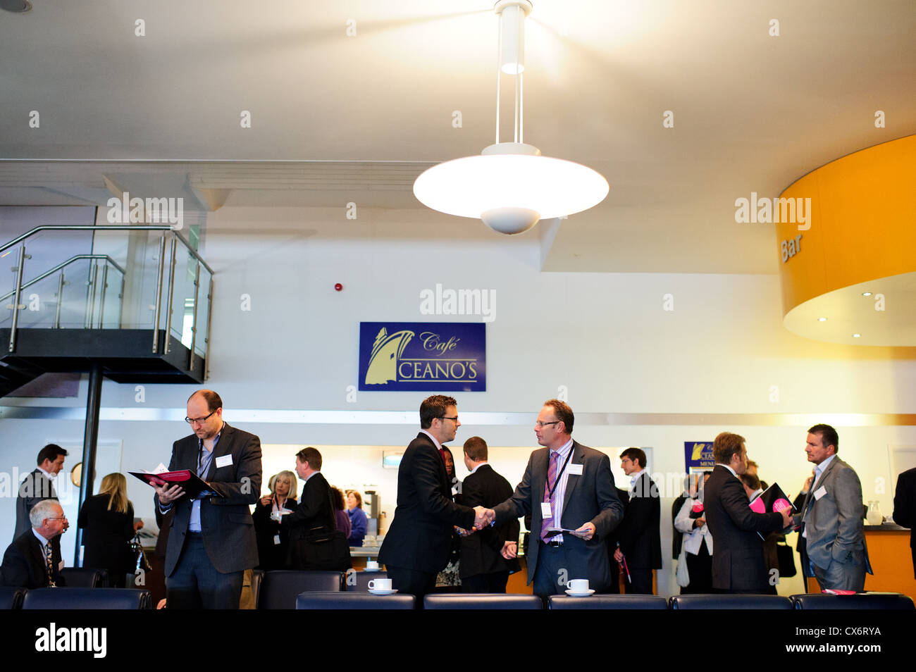 corporate business executives breakfast meeting at conference Stock ...