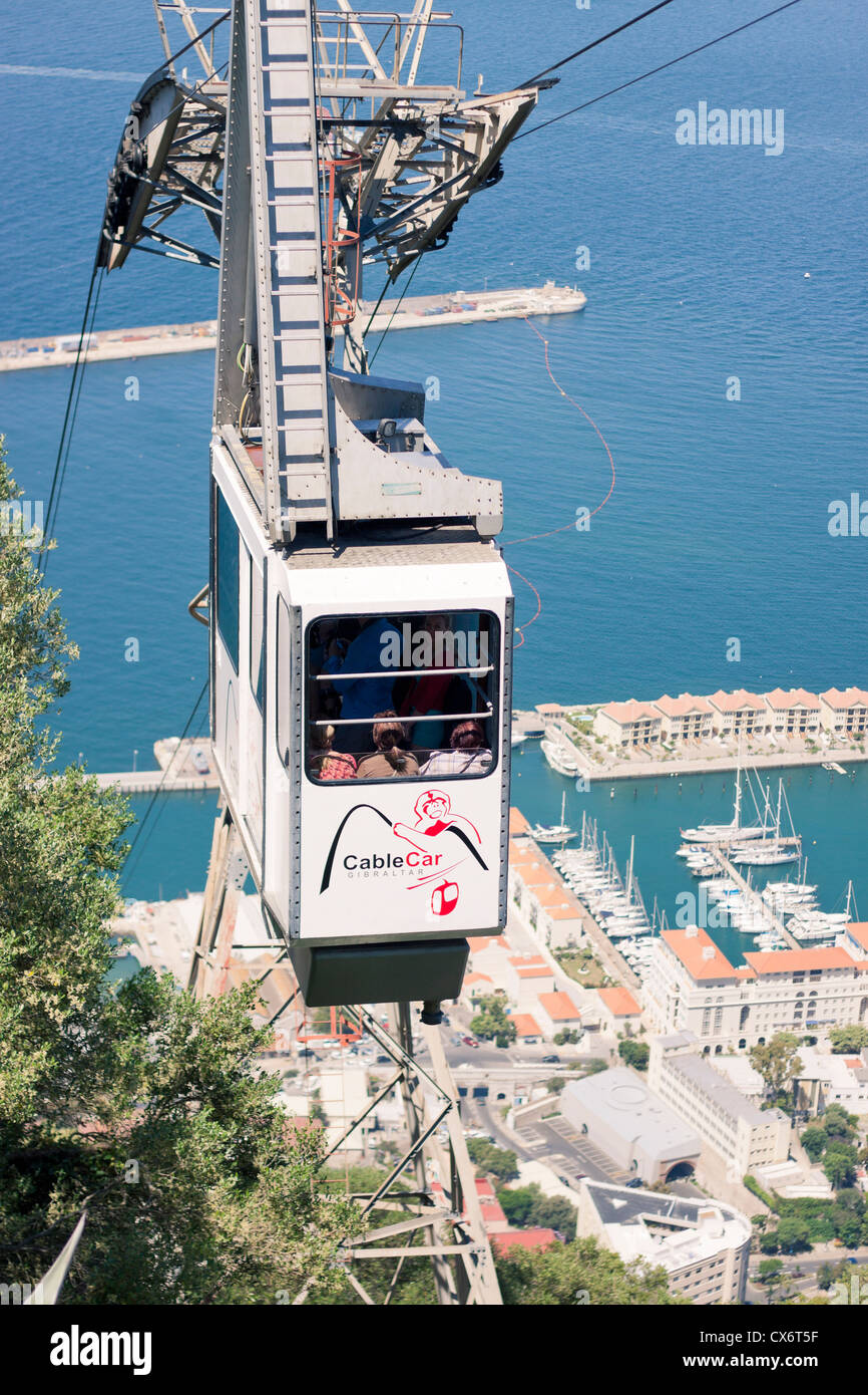 Photo of cable car on the Rock of Gibraltar Stock Photo - Alamy