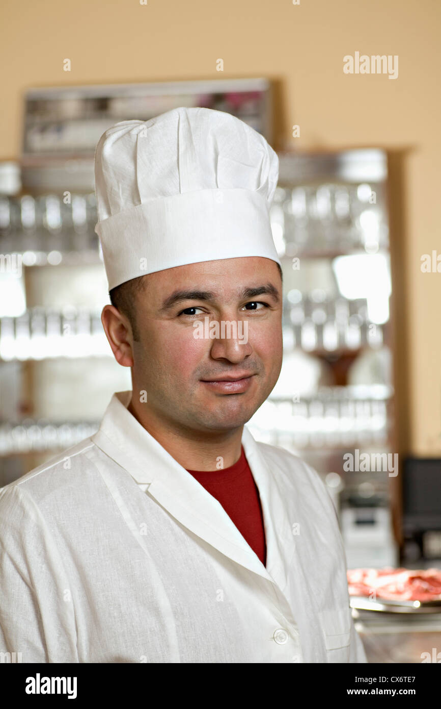 Portrait of a chef Stock Photo - Alamy