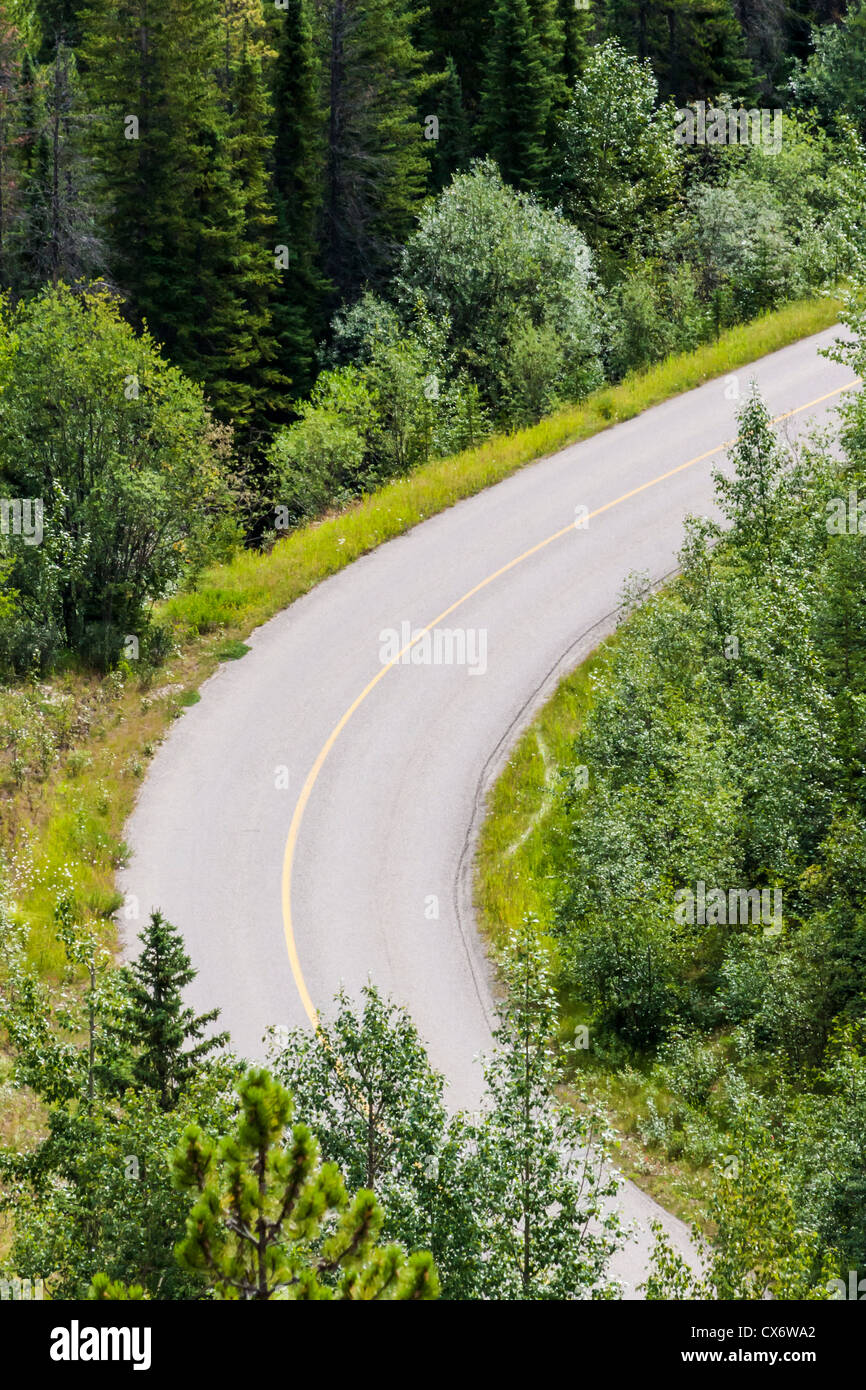 Curved road in uphill hi-res stock photography and images - Alamy