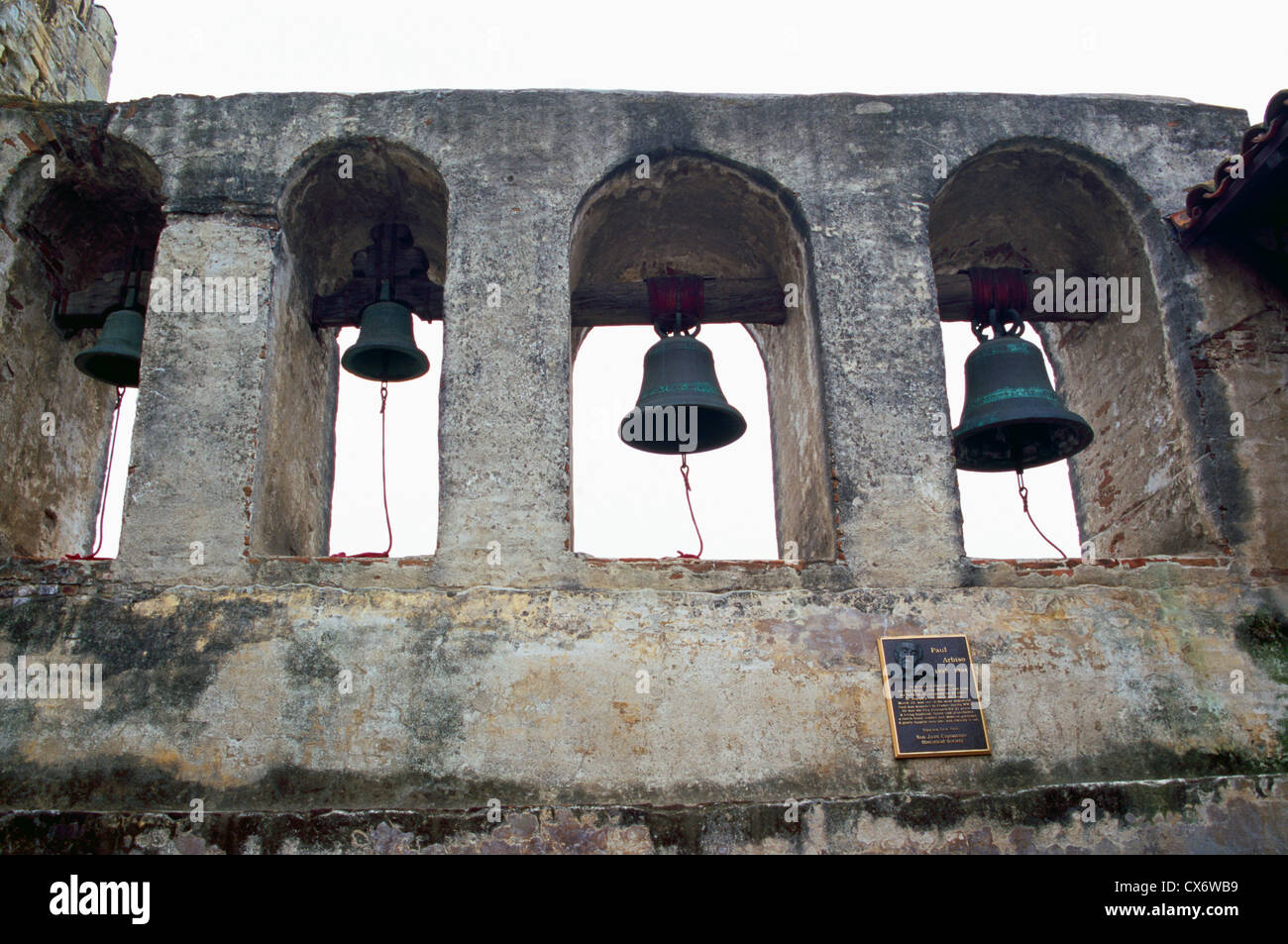 Mission San Juan Capistrano California Usa Bells Hanging In