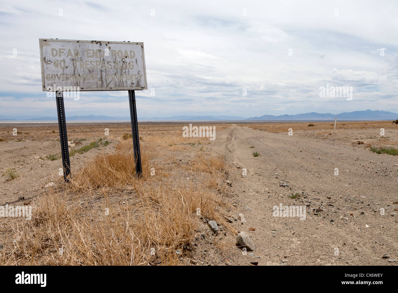 The Lincoln Highway's Goodyear Cutoff north of Callao, Utah Stock Photo ...