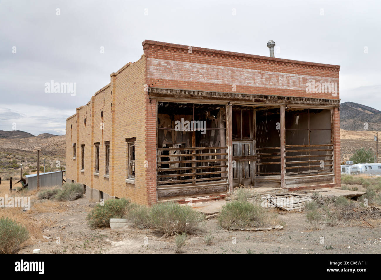 Goodwin Mercantile Building in the mining town of Gold Hill, Utah Stock ...
