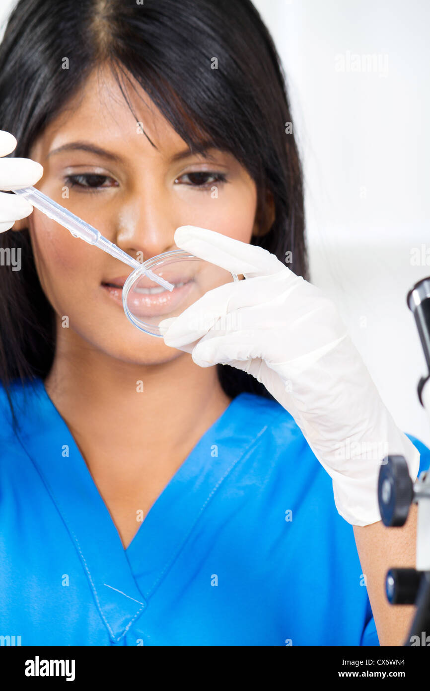 female medical researcher in lab Stock Photo - Alamy