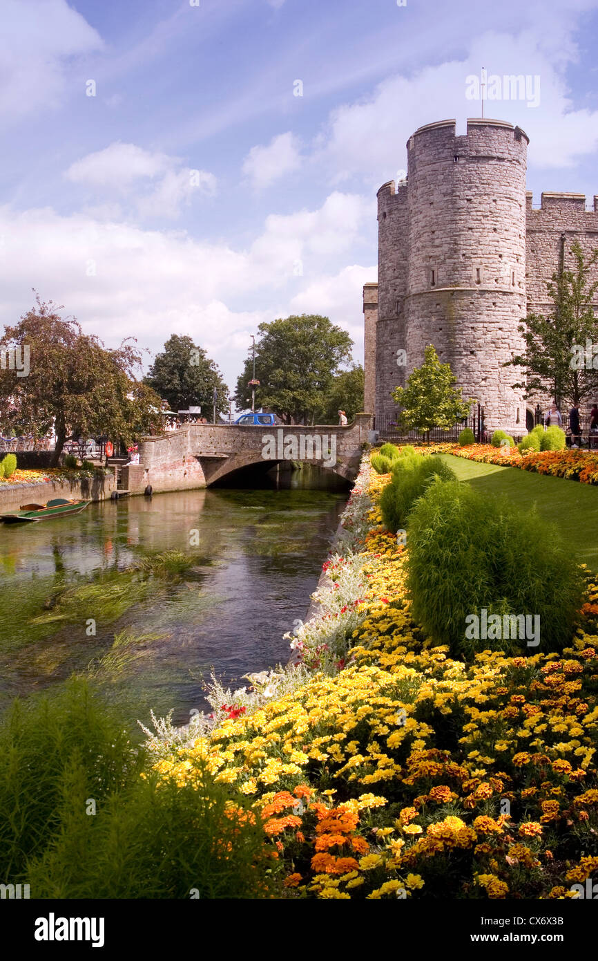 Canterbury Westgate Gardens, River Stour, Kent, England, UK Stock Photo ...