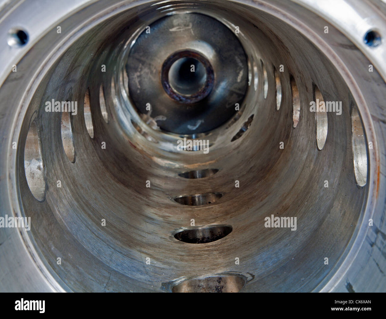 detail from part of decanter machine - cylinder Stock Photo - Alamy