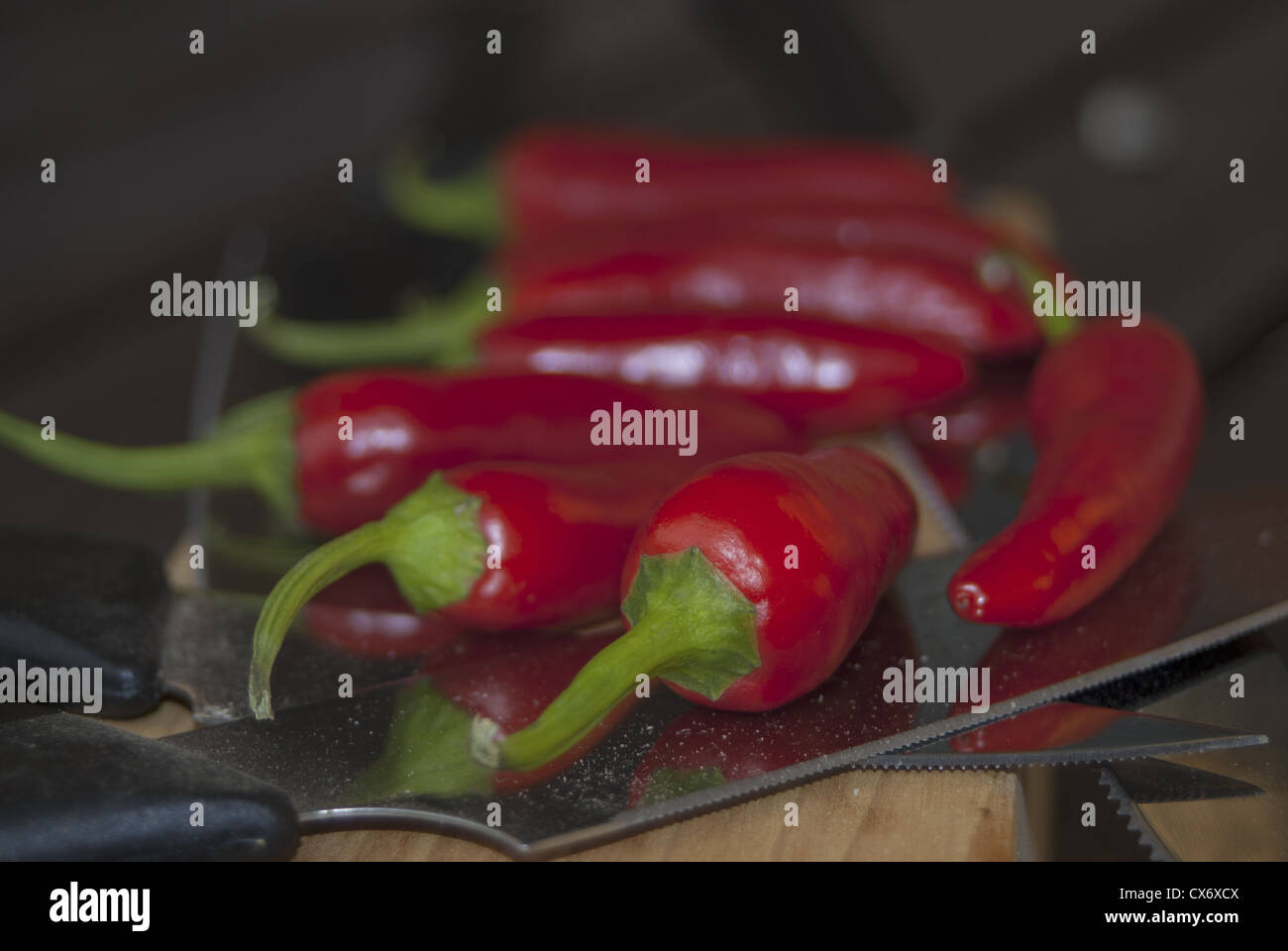 spicy foods: a red pepper, an important ingredient of the recipes of ...