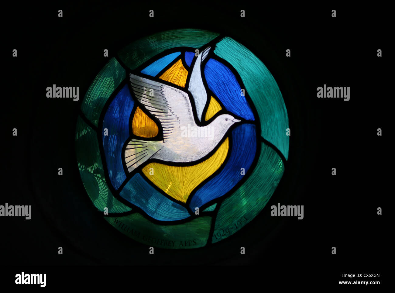 Stained Glass Dove Of Peace