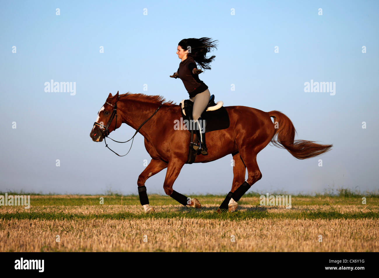 Side view lateral riding hi-res stock photography and images - Alamy