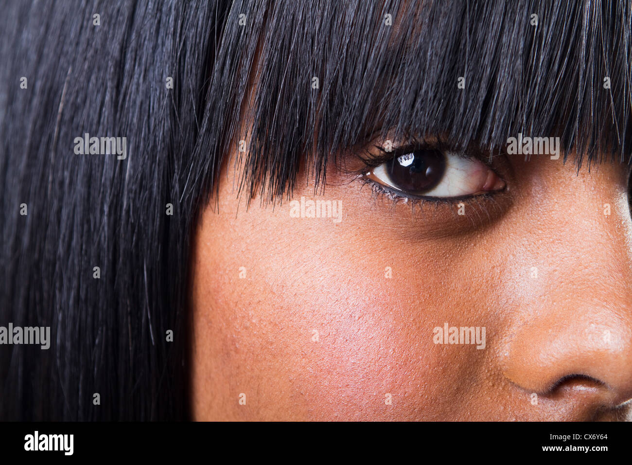 Indian womans eyes hi-res stock photography and images - Alamy