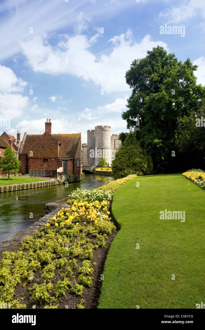 Canterbury Westgate Gardens, River Stour, Kent, England, UK Stock Photo ...