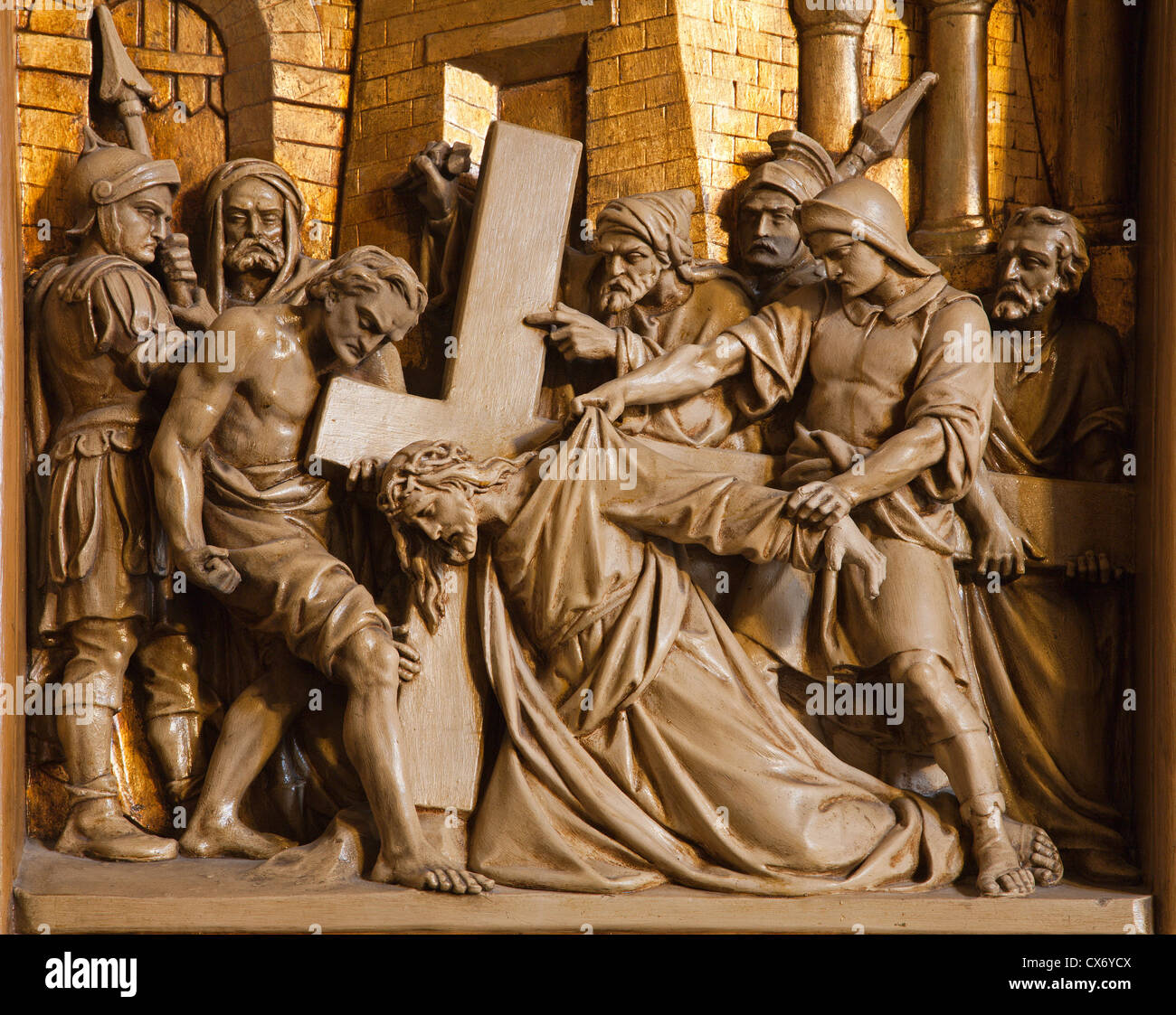 Jesus falls way cross hi-res stock photography and images - Alamy